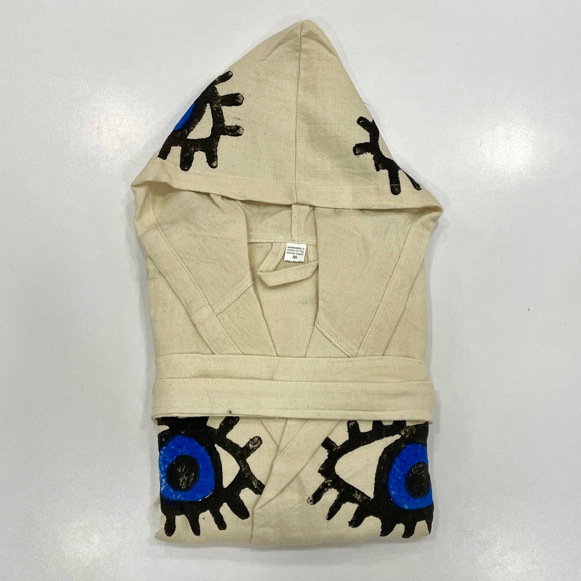 Turkish Muslin Robe Evil Eye | Turkish Cotton Kimono Evil Eye – Mila∞ ...